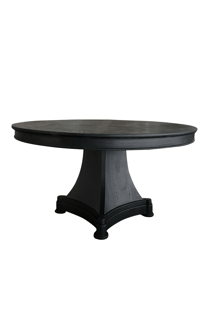 Milton Black Round Table - Theoni Collection