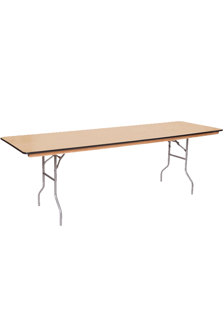 FOLDING WOOD TABLE 8' X 48" - Theoni Collection